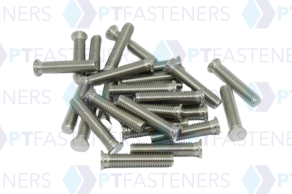 Self-Clinching Flush Head Stud M6-30 (Stainless) (100 pcs) | PT Fasteners